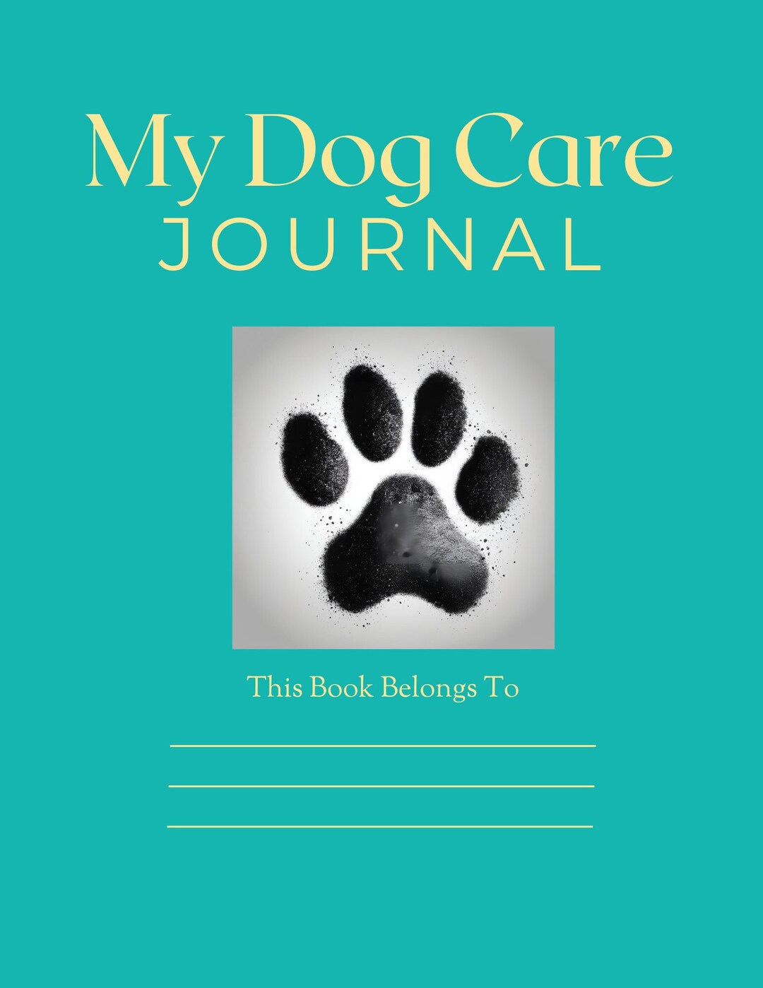 My dog Care Journal, Dog Records, Furry Friend, digital Planer for My ...