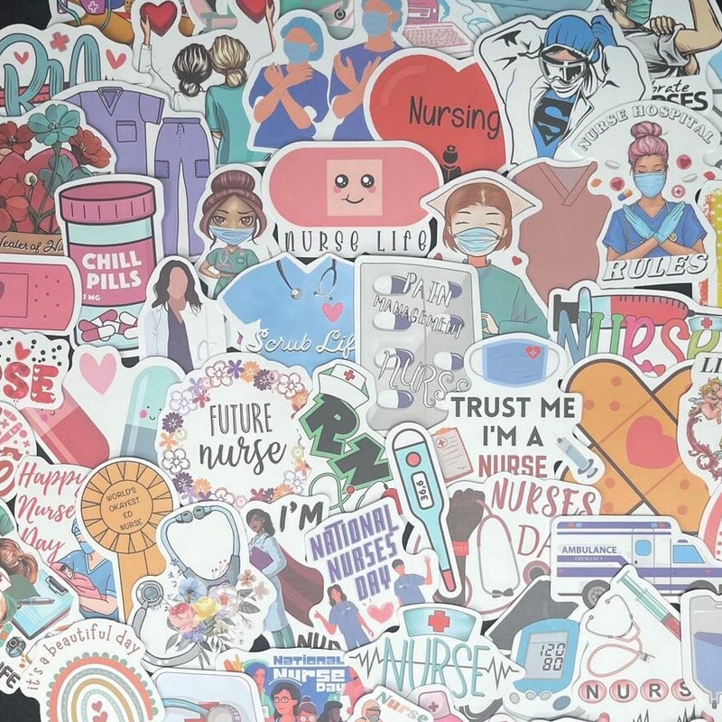 Nurse Stickers - Etsy