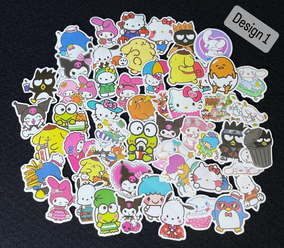 50 Sanrio Stickers - Etsy