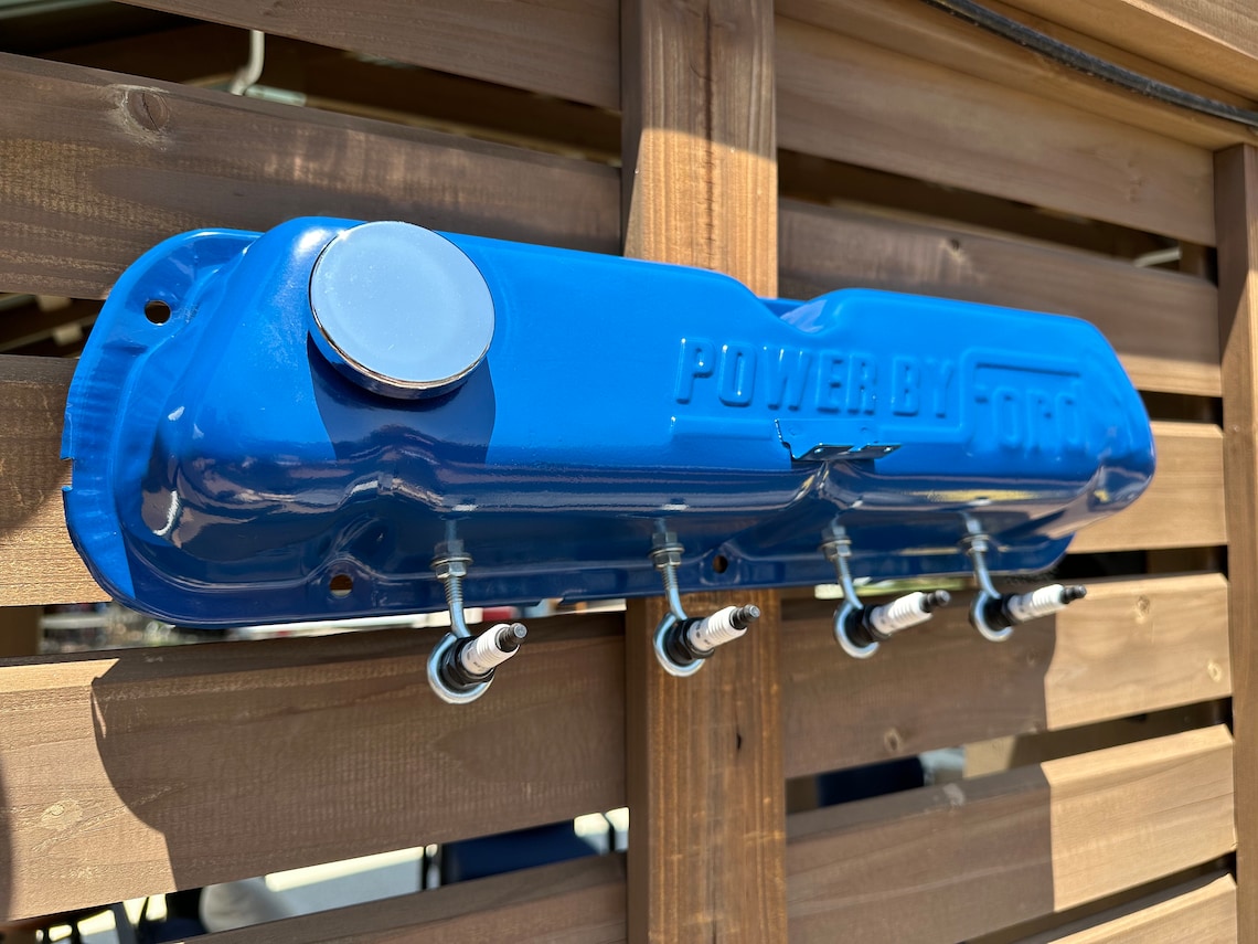 Vintage Auto Art: Power by Ford Valve Cover Rack - Etsy