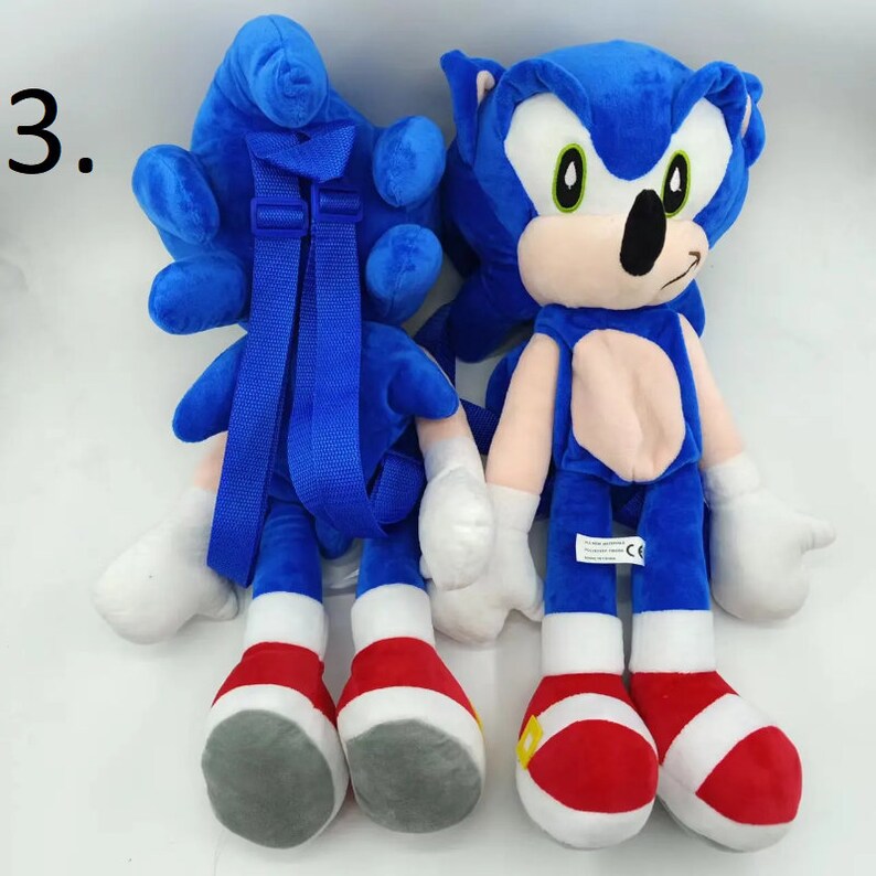 Sonic Hedgehog Backpack, Cosplay Cartoon Knuckles Bag, Metal Sonic ...