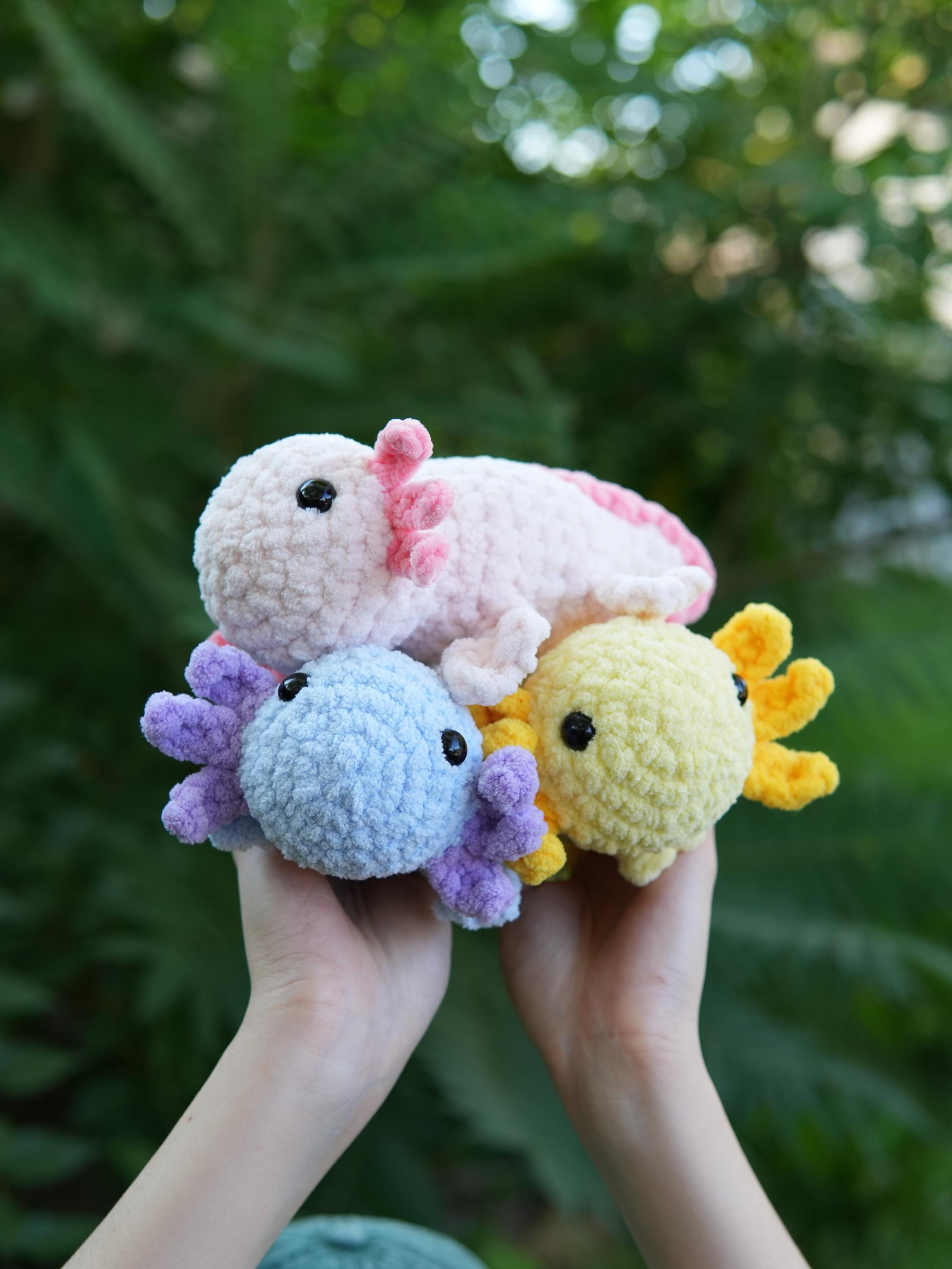 Axolotl Stuffed Animal | Cute Axolotl Amigurumi | Axolotl Crochet ...