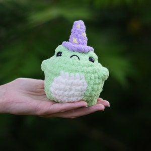 Wizard FROG Stuffed Animal Cheeky Frog Amigurumi Thicc Wizard Frog ...