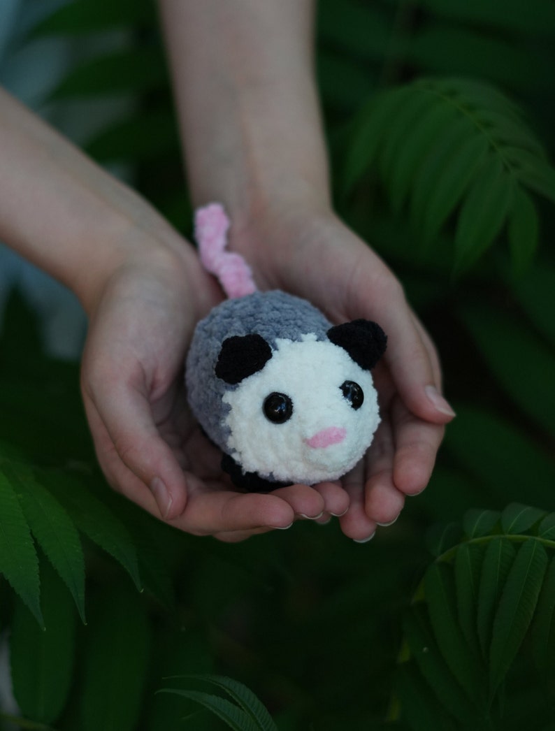 Opossum Amigurumi Tiny Possum Stuffed Animal Crochet Possum Plushie - Etsy