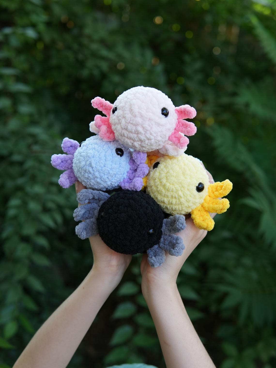 Axolotl Stuffed Animal Cute Axolotl Amigurumi Axolotl Crochet Plushie ...
