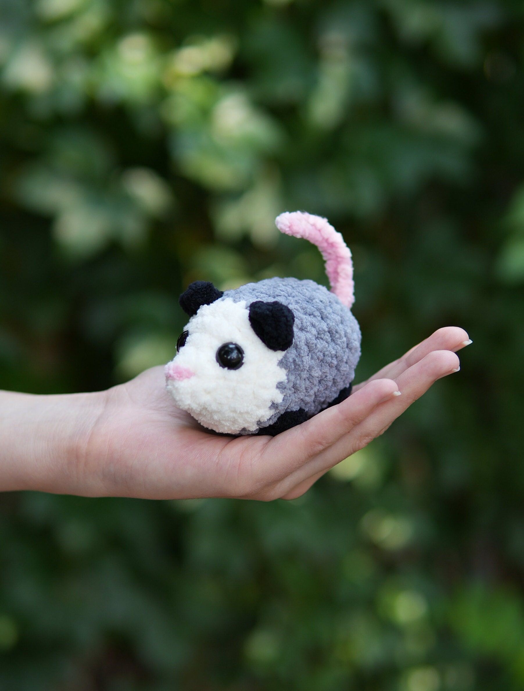 Opossum Amigurumi Tiny Possum Stuffed Animal Crochet Possum Plushie - Etsy