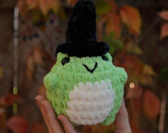 Wizard FROG Stuffed Animal | Cheeky Frog Amigurumi | Thicc Wizard Frog ...