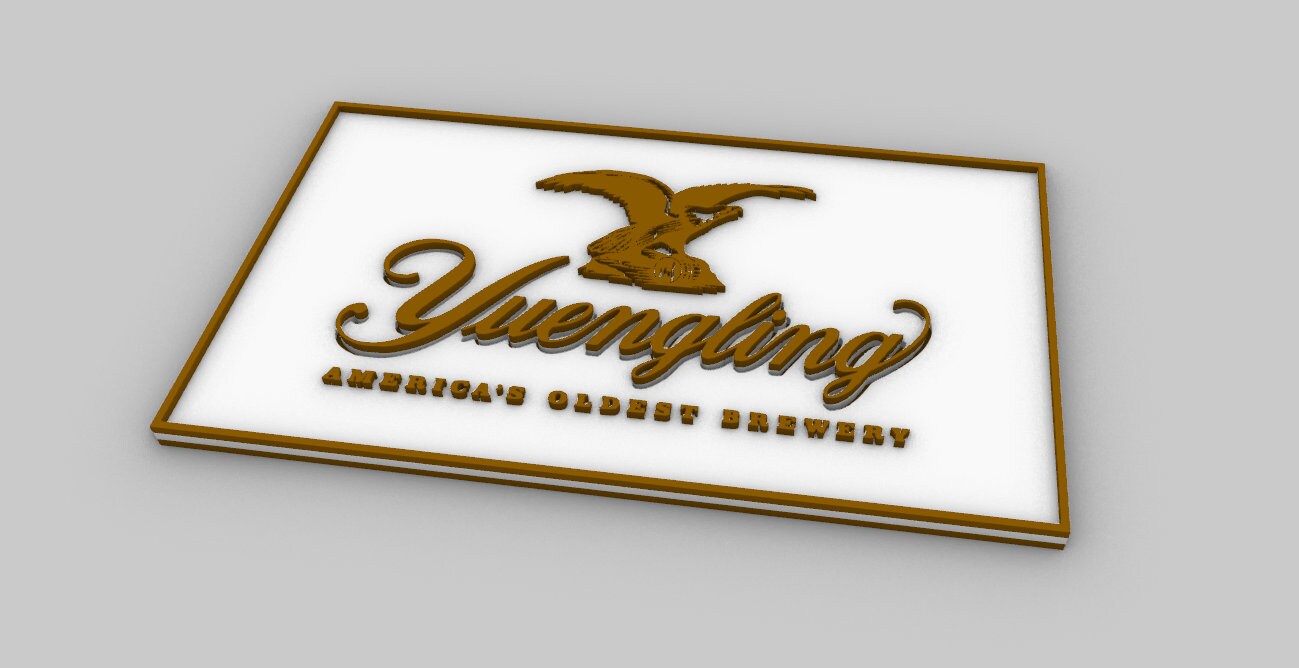 3-layered Yuengling Sign, Logo, Beer Stacked Design, Mancave, Bar Sign ...