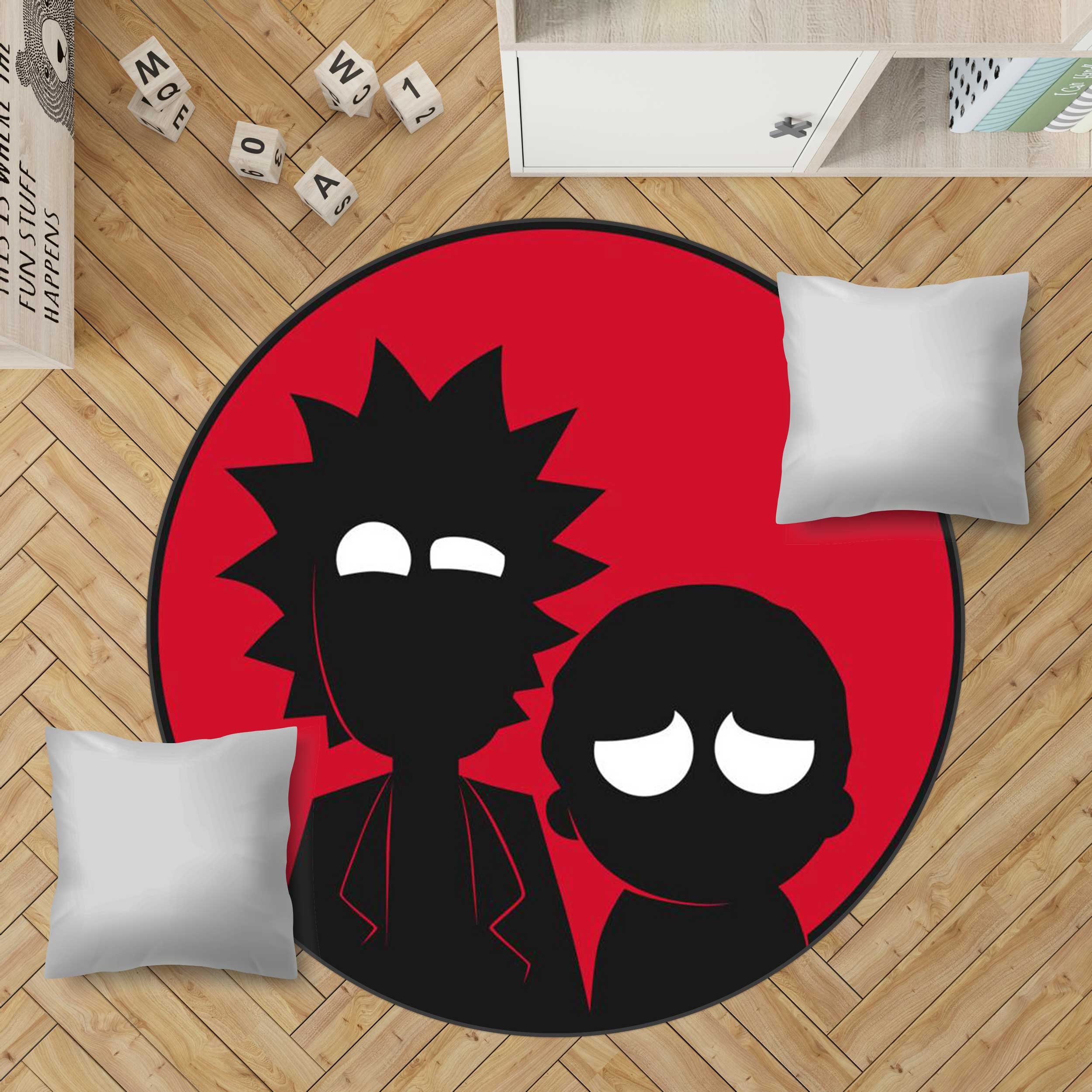 Rick and Morty Rug, Rick and Morty Artwork, Custom Rug,custom Rick N ...