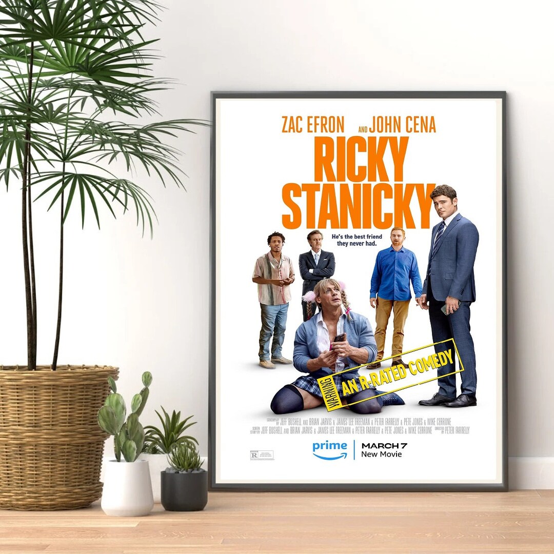 Ricky Stanicky (2024) Movie Poster Print, Canvas Wall Art, Room Decor ...