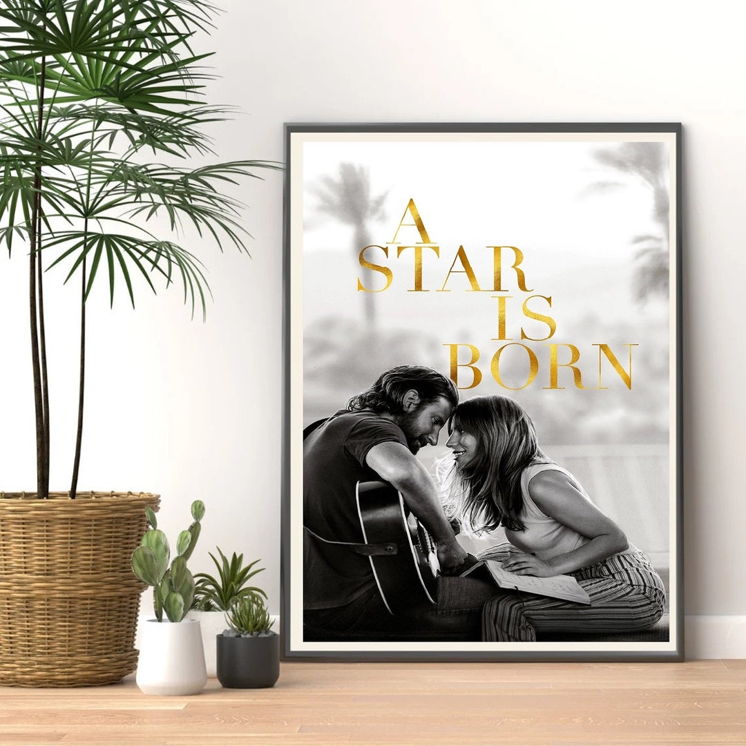 A Star is Born (2018) Movie Poster Print, Canvas Wall Art, Room Decor ...
