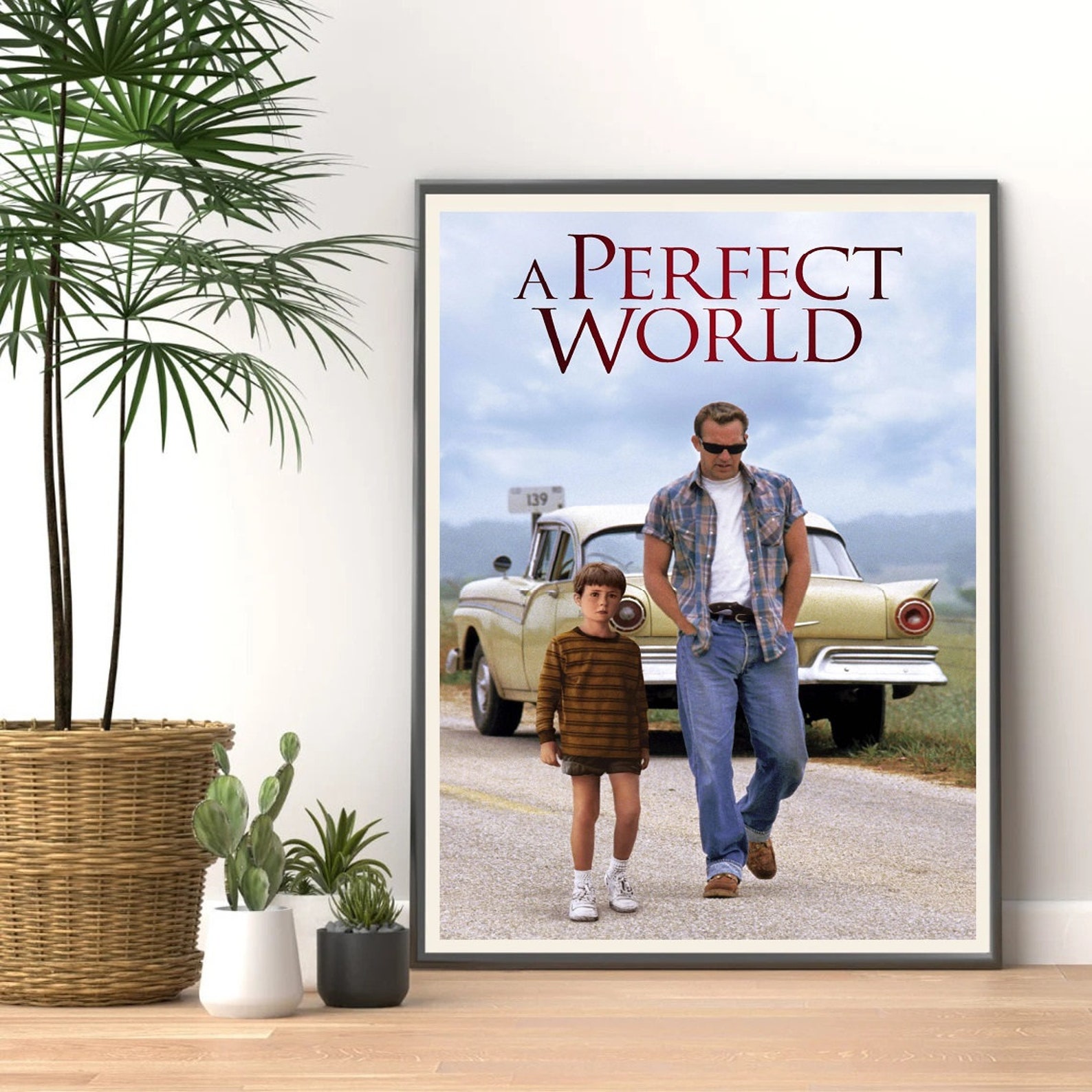A Perfect World 1993 Movie Poster Print, Canvas Wall Art, Room Decor ...