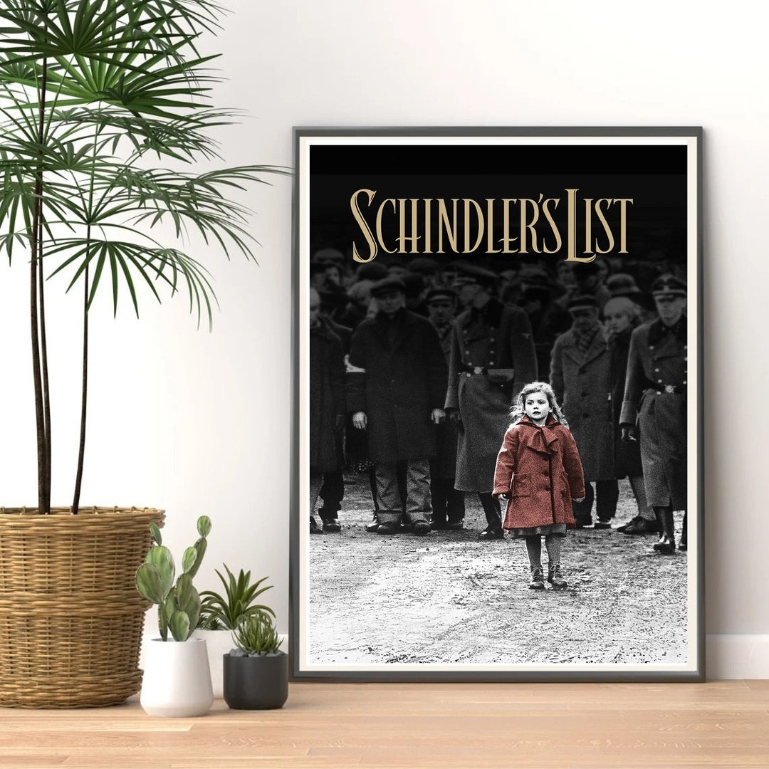 Schindlers List Movie Poster Print, Canvas Wall Art, Room Decor, Movie ...