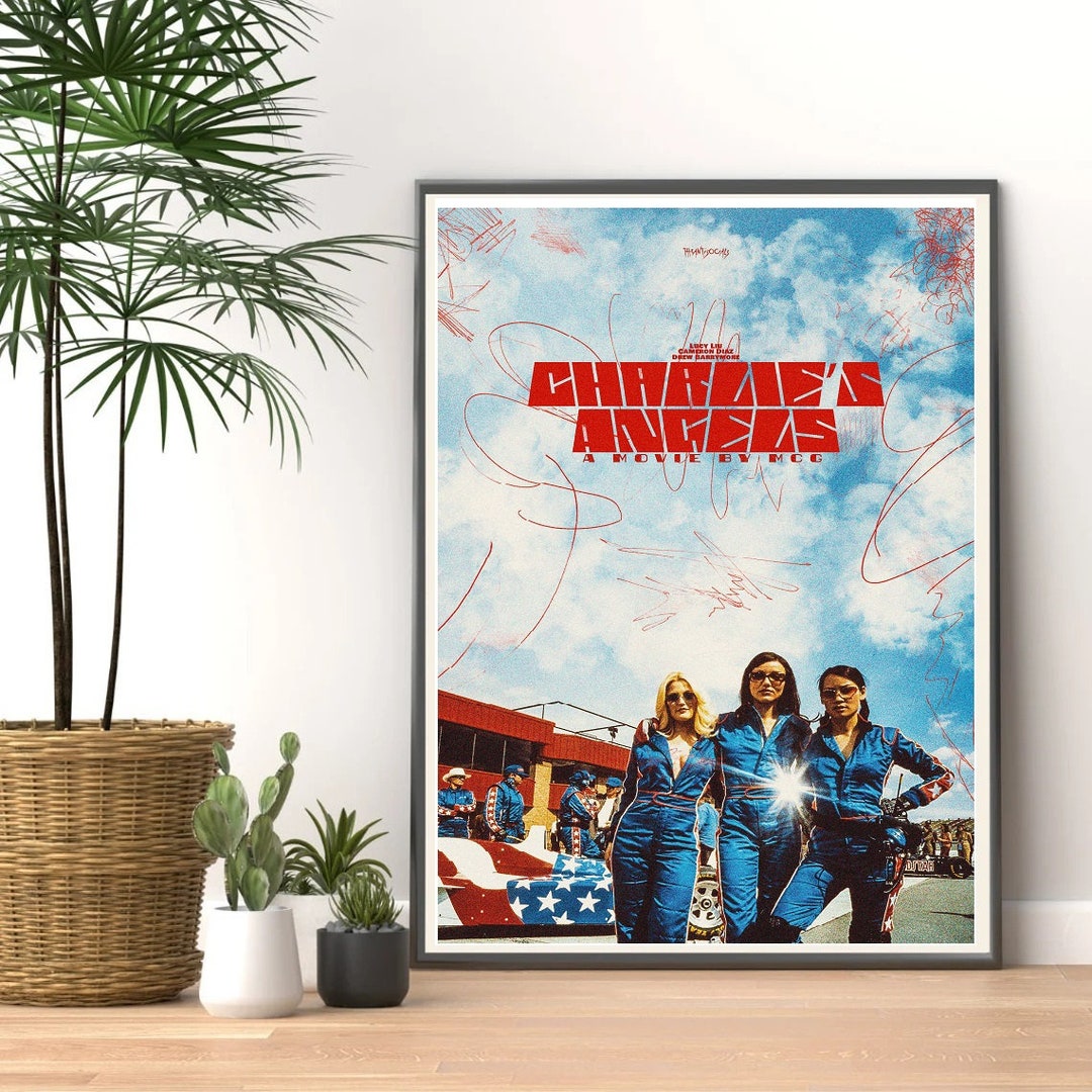 Charlies Angels 2000 Movie Poster Print, Canvas Wall Art, Room Decor ...
