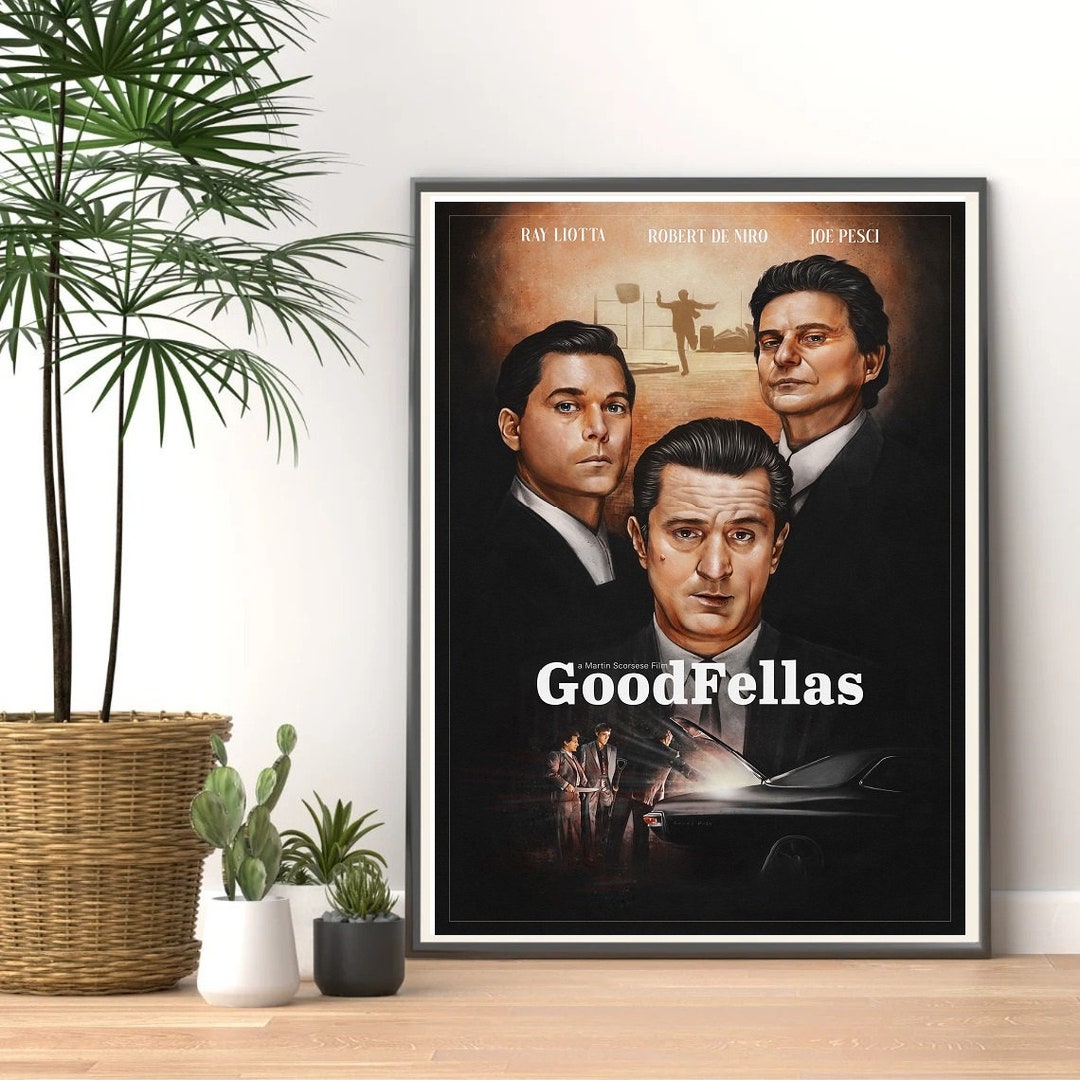 Goodfellas (1990) Movie Poster Print, Canvas Wall Art, Room Decor ...