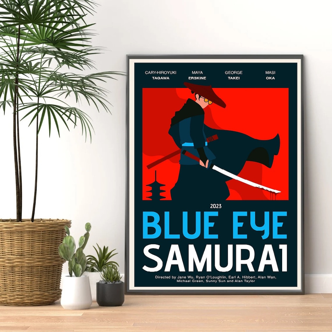 BLUE EYE SAMURAI (2023) Movie Poster Print, Canvas Wall Art, Room Decor ...