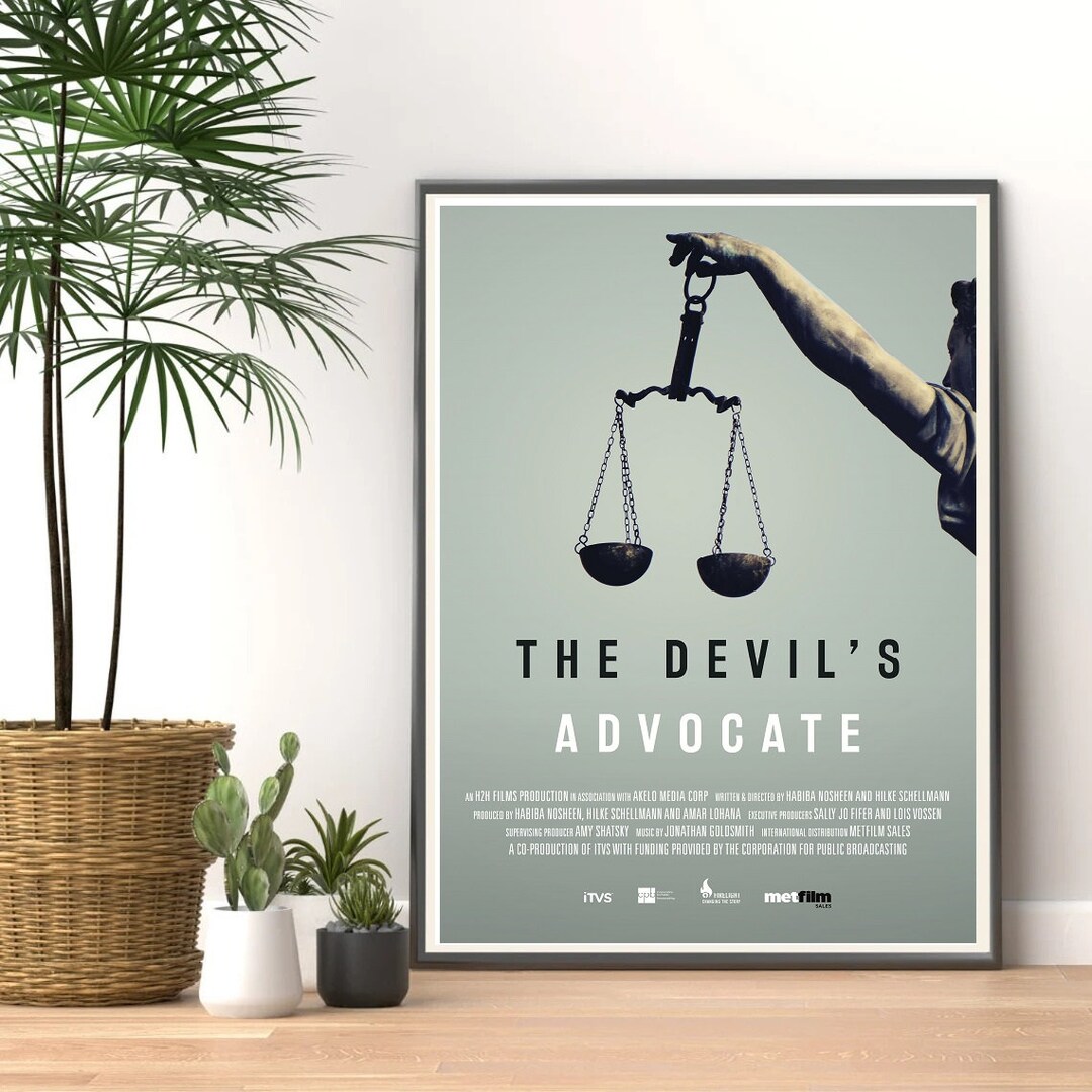The Devil's Advocate (2021) Movie Poster Print Canvas Wall Art Room ...
