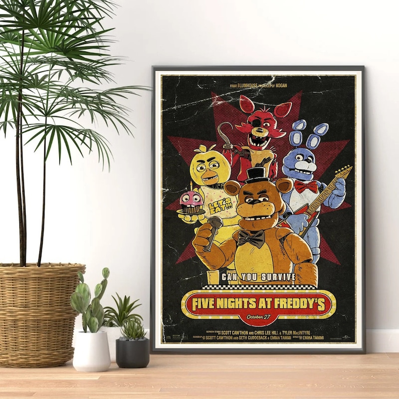 Five nights at freddy's poster - Etsy México