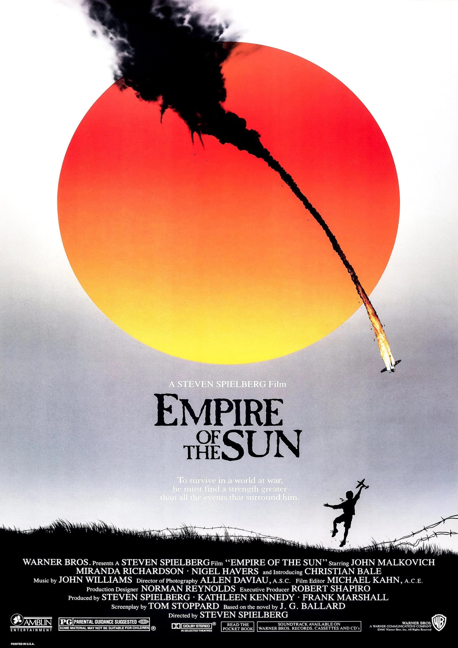 Empire of the Sun (1987) Movie Poster Print, Canvas Wall Art, Room ...