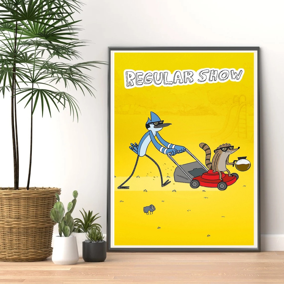 Regular Show Tv Series Movie Poster Print, Canvas Wall Art, Room Decor ...
