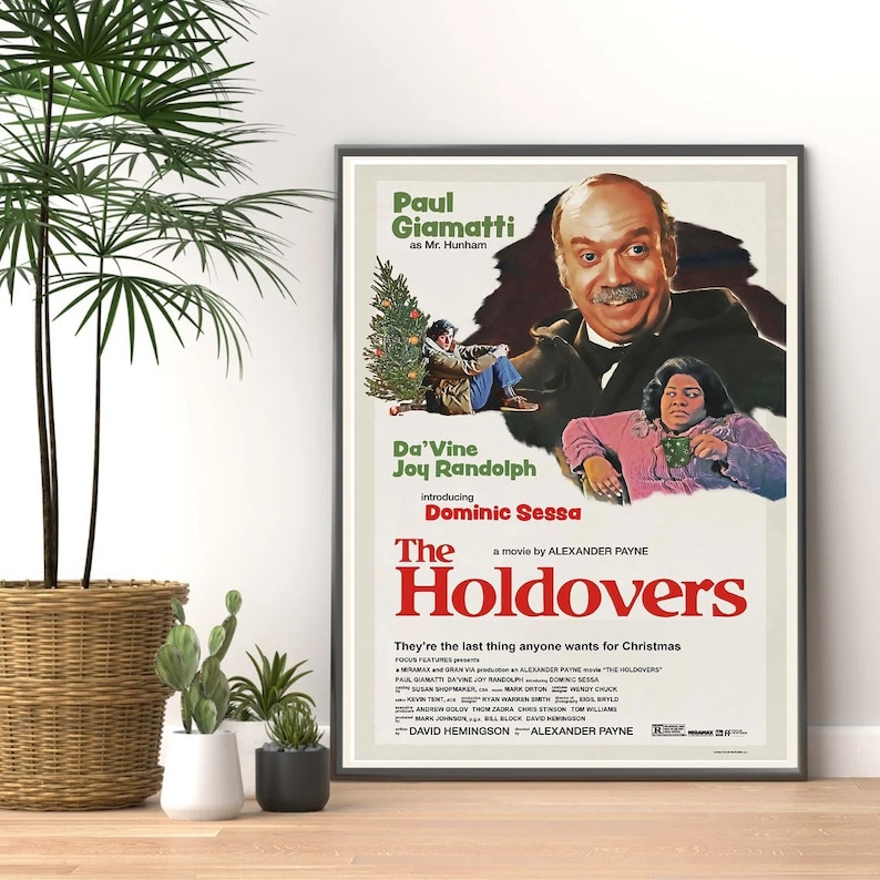 The Holdovers (2023) Movie Poster Print, Canvas Wall Art, Room Decor ...