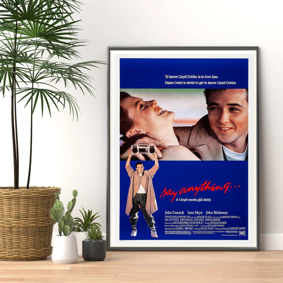 Say Anything... (1989) Movie Poster Print, Canvas Wall Art, Room Decor ...