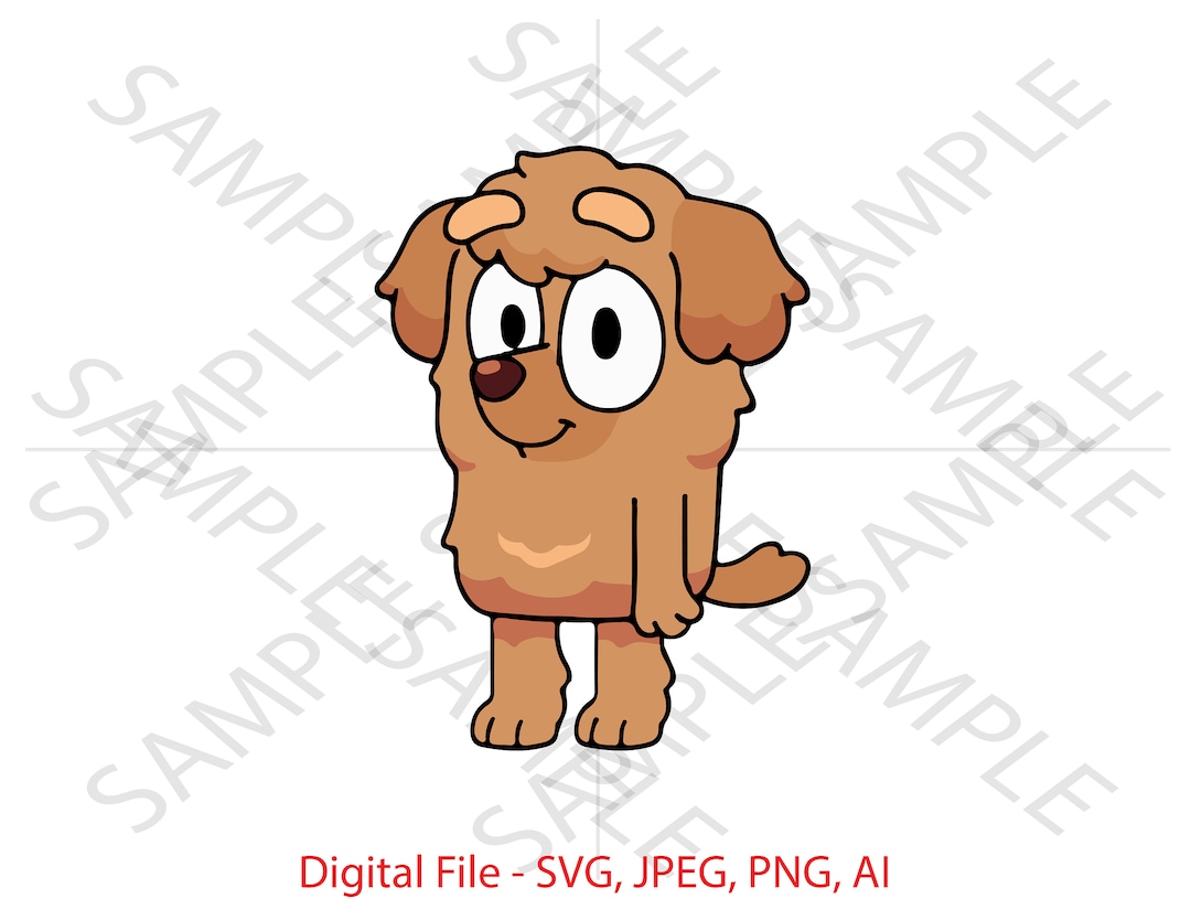 Dougie, Dougie Bluey, Bluey, Bluey SVG, Dougie Bluey Show, Cartoon ...