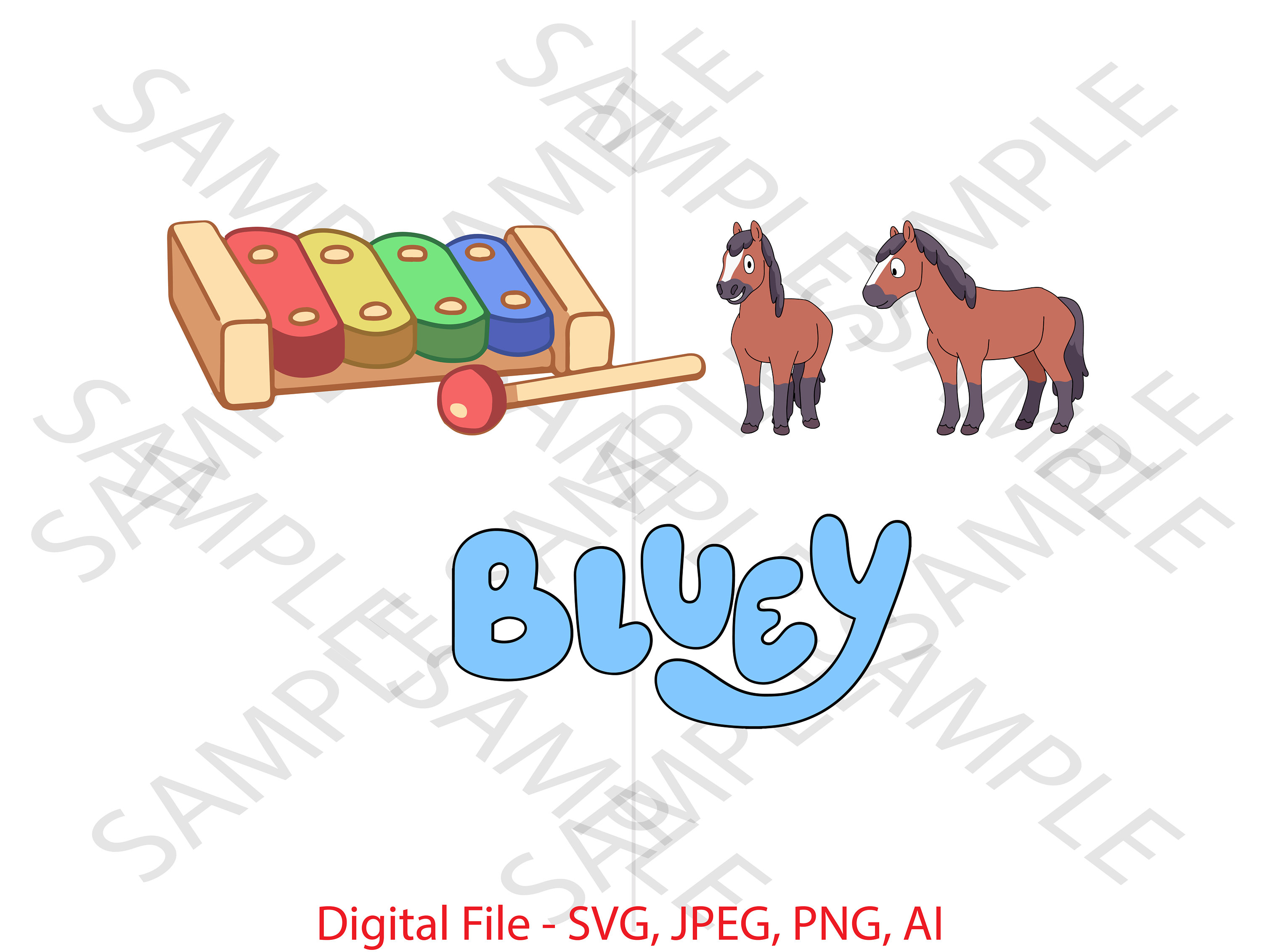 Bluey Show Bundle, 50 Bluey Characters, Bluey, Bluey SVG, Bluey Show ...