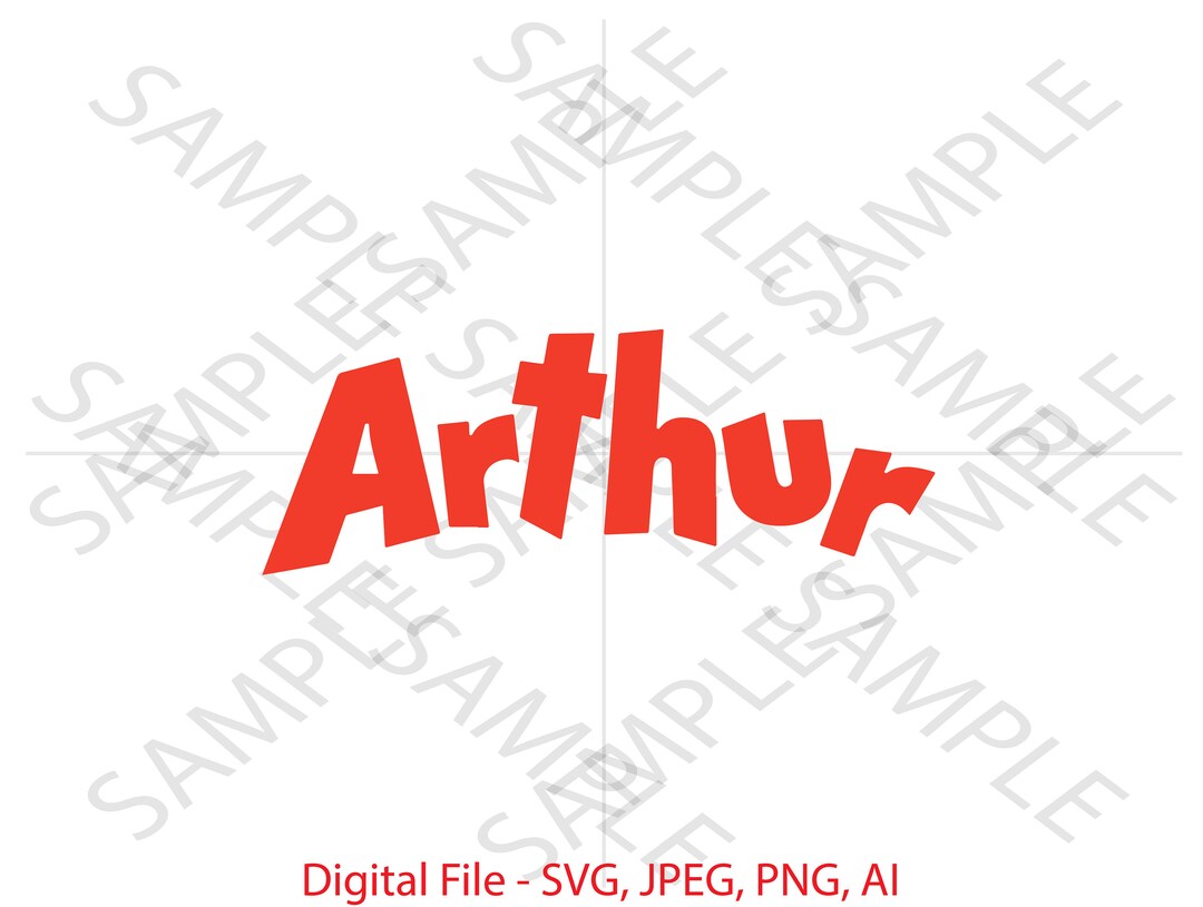 Arthur Words Silhouette, Arthur Show, Arthur Show SVG, Arthur Words ...