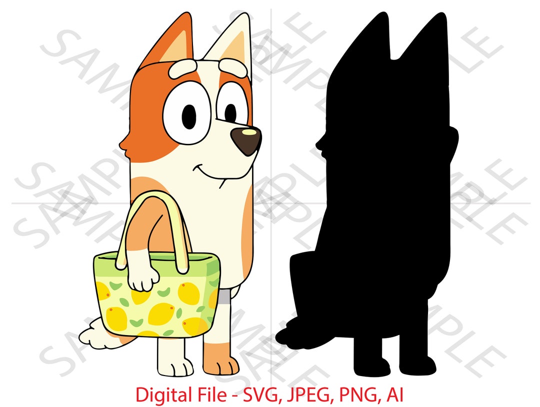 Aunt Brandy Bundle, Bluey, Bluey SVG, Aunt Brandy Bluey, Cartoon, Vinyl ...