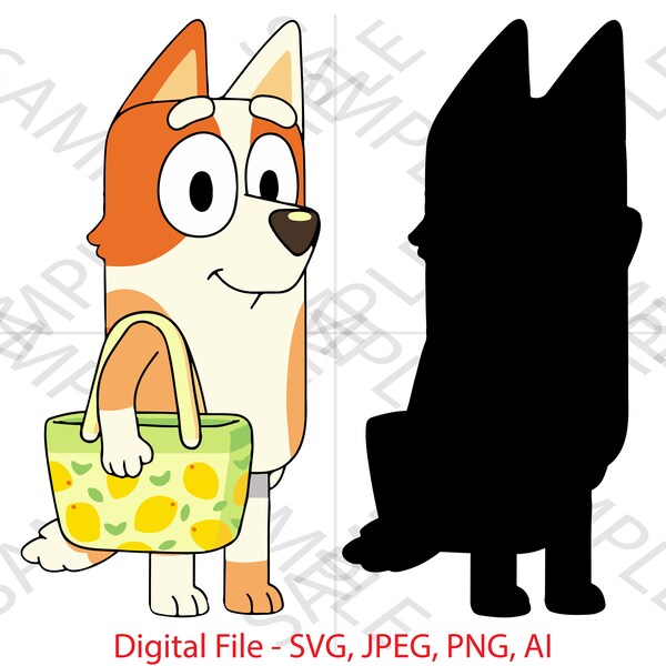 Bluey Aunt Svg - Etsy