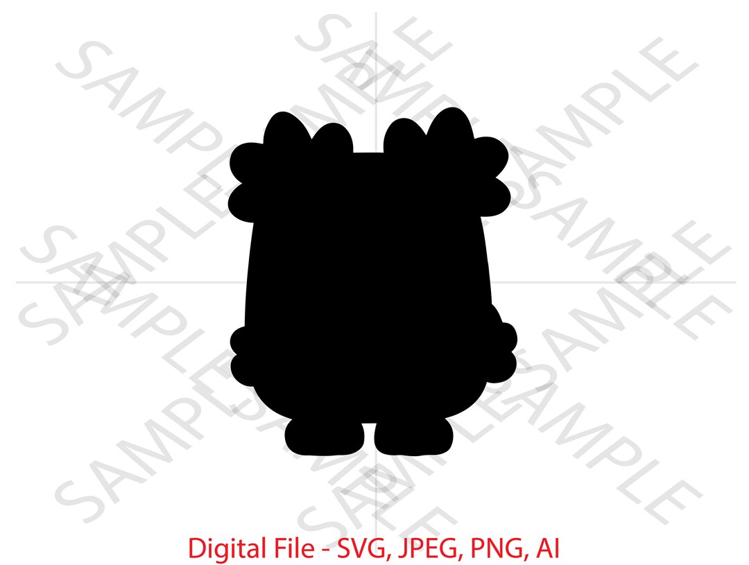 Chattermax Silhouette, Chattermax Bluey, Bluey, Bluey SVG, Chattermax ...