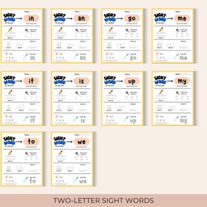 Homeschool Sight Words Bundle | Preschool & Kindergarten Learning ...