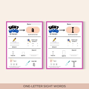 Homeschool Sight Words Bundle | Preschool & Kindergarten Learning ...
