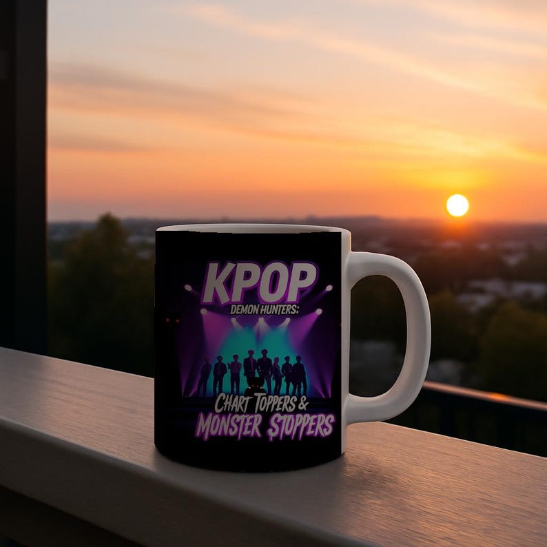 K-pop Demon Hunters Mug | Chart Toppers Monster Stoppers Fan Gift ...