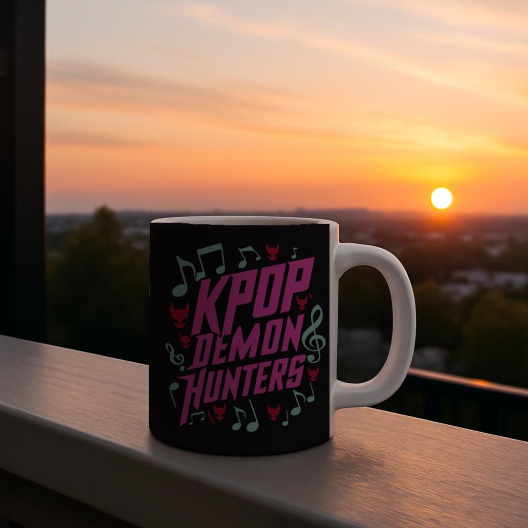 KPOP DEMON HUNTERS Mug | Edgy K-pop Fan Gift | Unique Pop Culture ...
