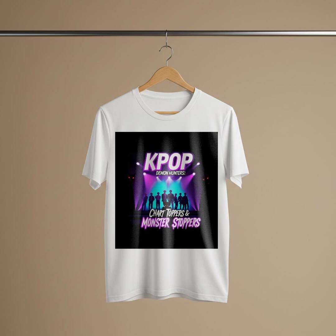 K-pop Demon Hunters Tee | Chart Toppers Monster Stoppers Shirt | Unisex ...