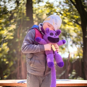 Plushie Catnap Crochet Pattern, Fan Art Plush Amigurumi, Smiling ...