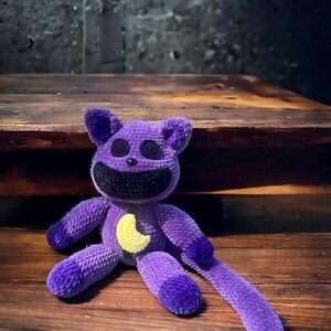 Plushie Catnap Crochet Pattern, Fan Art Plush Amigurumi, Smiling ...