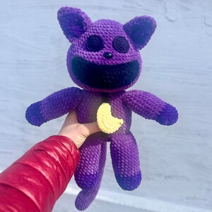 Plushie Catnap Crochet Pattern, Fan Art Plush Amigurumi, Smiling ...
