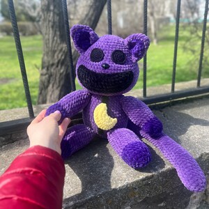 Plushie Catnap Crochet Pattern, Fan Art Plush Amigurumi, Smiling ...