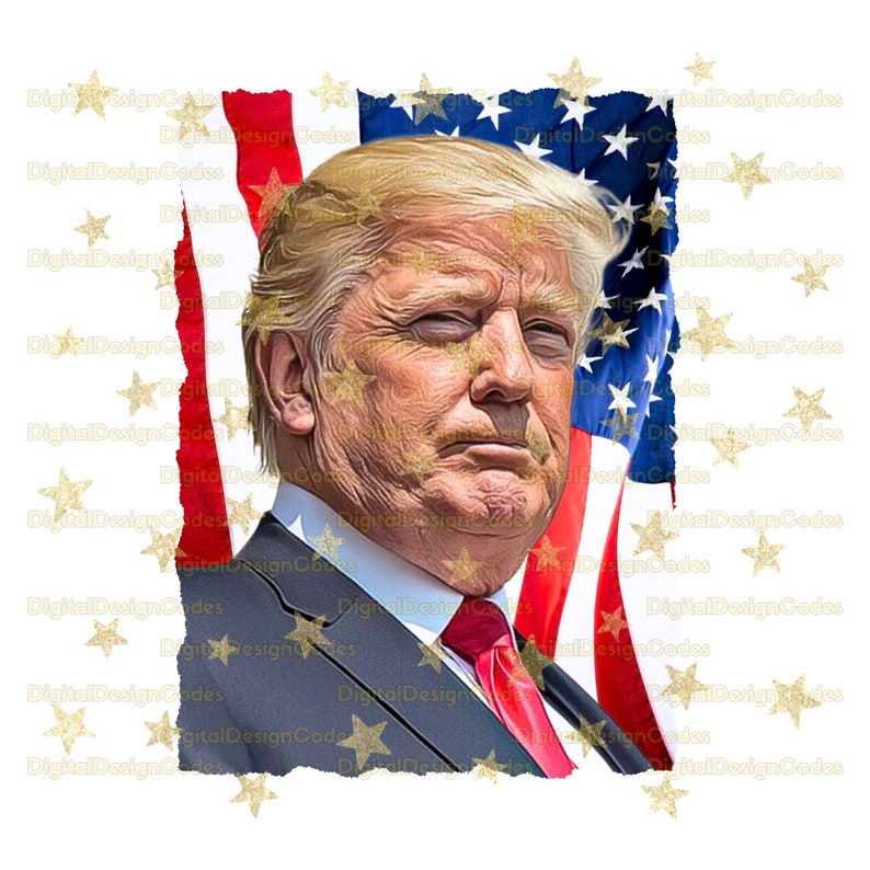 Donald Trump Png, Trump 2024 Png, Trump American Flag, Trump Maga 2024 ...