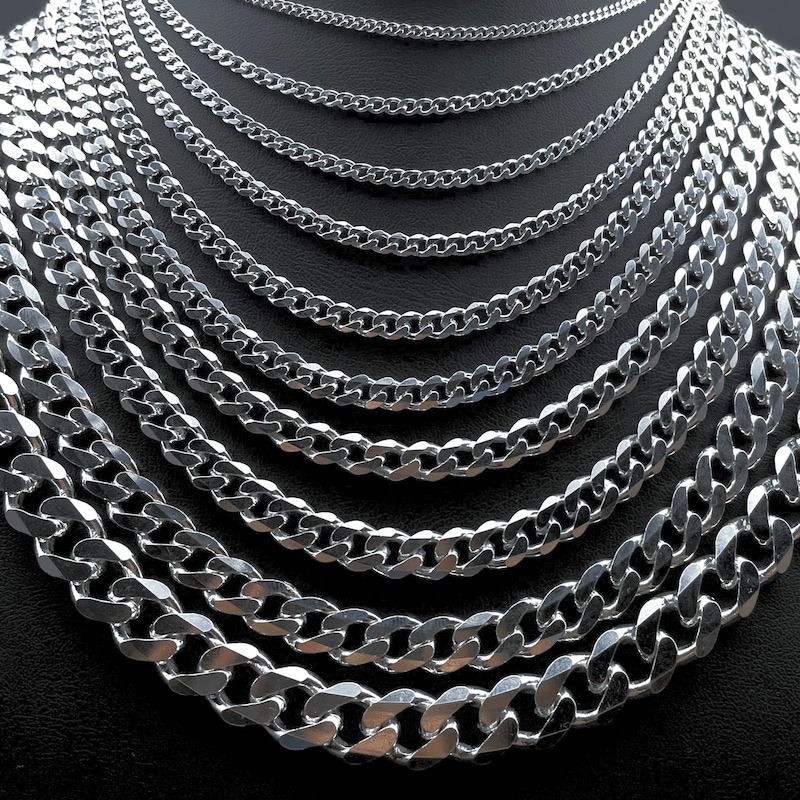 Real Silver Chains - Etsy