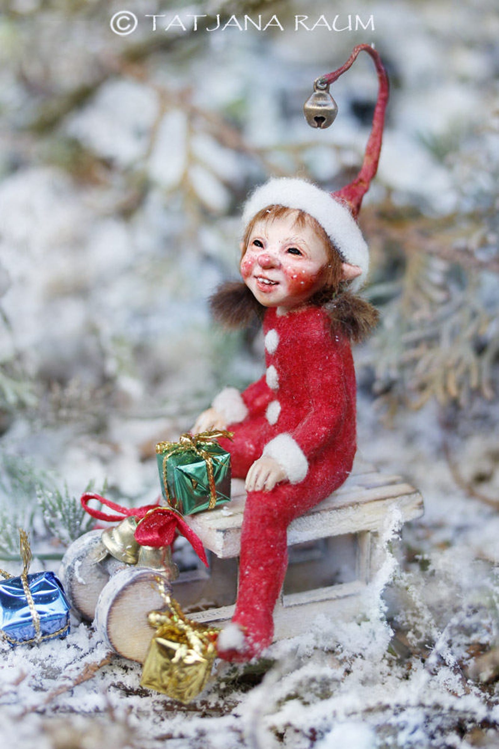 Miniature Pixie Girl 1:12 Dollhouse Size by Tatjana Raum Art Doll ...