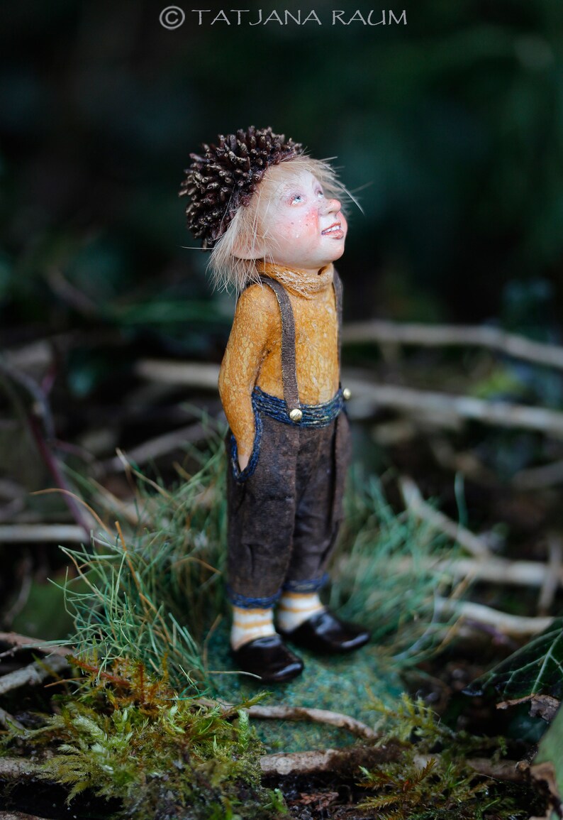 Little Pixie Boy Fairies Miniature Figurines Sculpture - Etsy