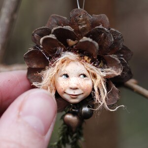 Pixie Girl Minki Handmade Decoration, Zapfenkind - Etsy