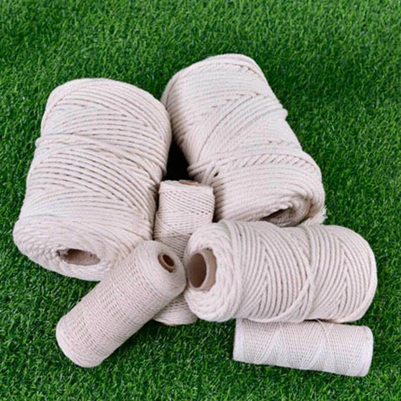 Hand-woven Cotton Rope | Eco-friendly | Various Thickness & Length ...