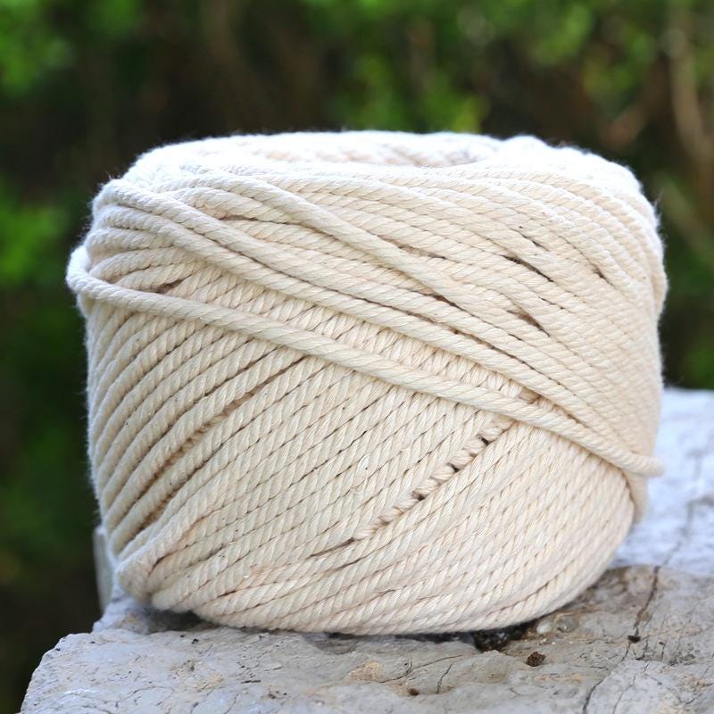 Hand-woven Cotton Rope | Eco-friendly | Various Thickness & Length ...