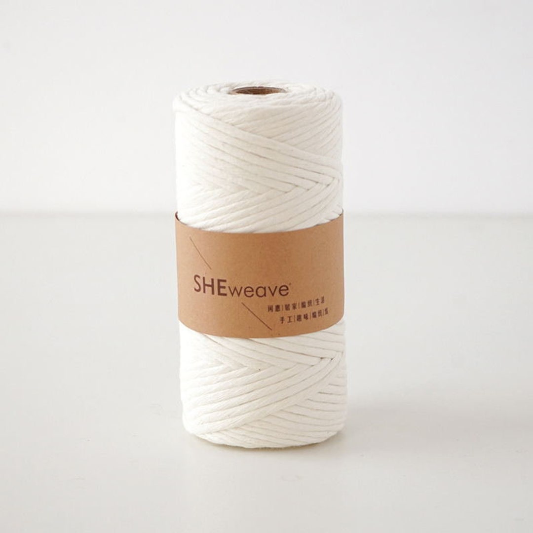 Single Twisted 3mm Cotton Rope Cord for Crafts, %100 Cotton, 109 Yard ...