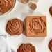 Gingerbread Cookie Mold Wooden, Rose With Leaves, Rose Flower, Pine ...